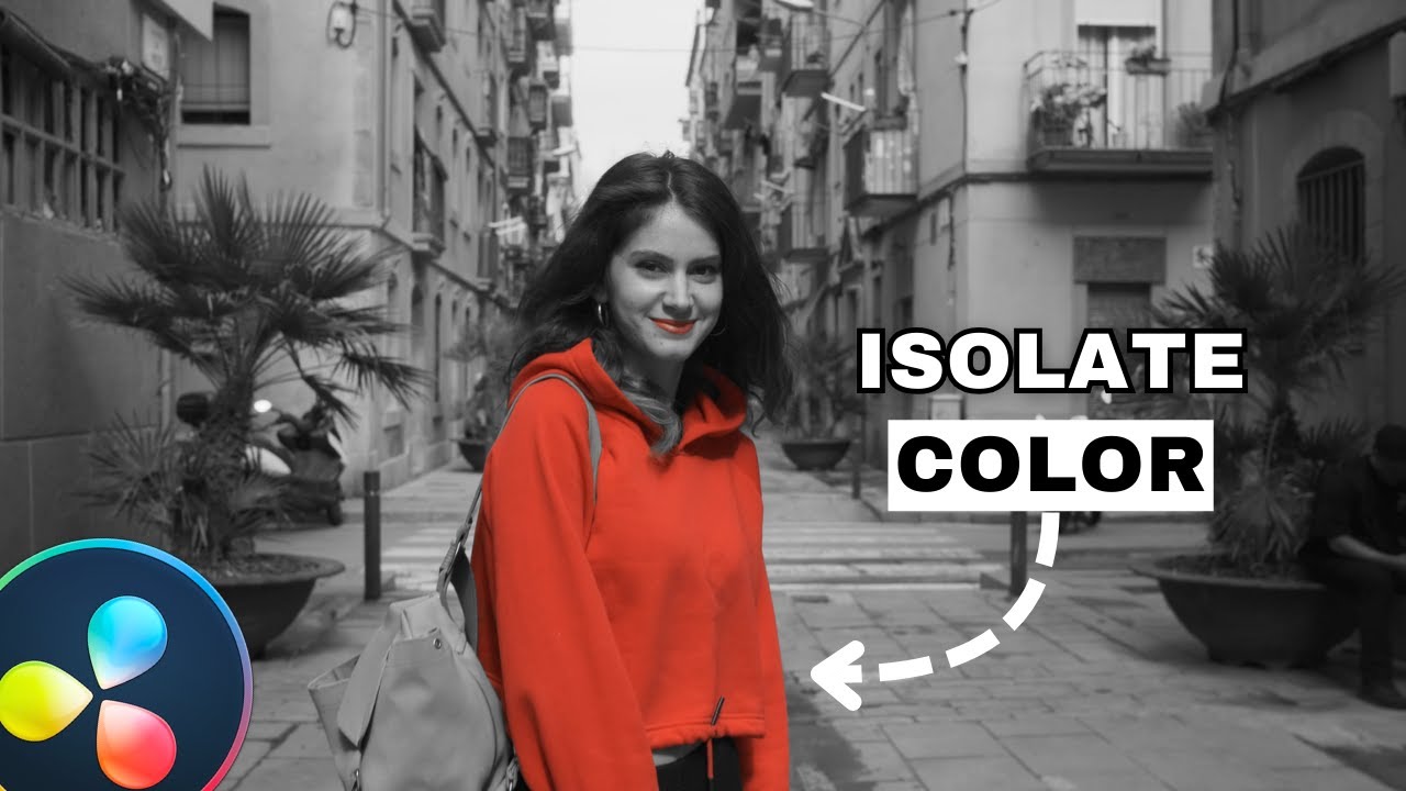 The Best Way To Isolate Single Color In Davinci Resolve - YouTube