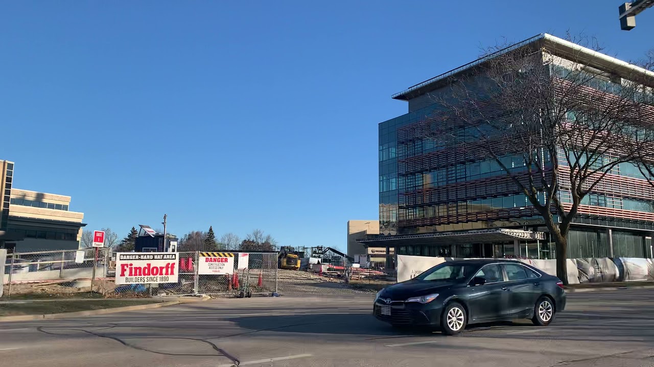 CUNA Mutual construction site drivie-by, Madison WI - YouTube