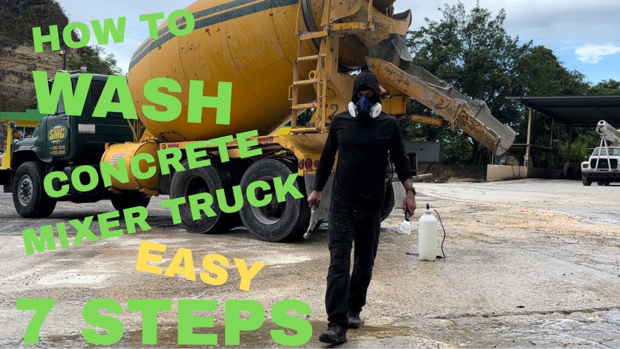 Is It Hard To Wash a Concrete Mixer Truck ? Well here is how i Wash My ...