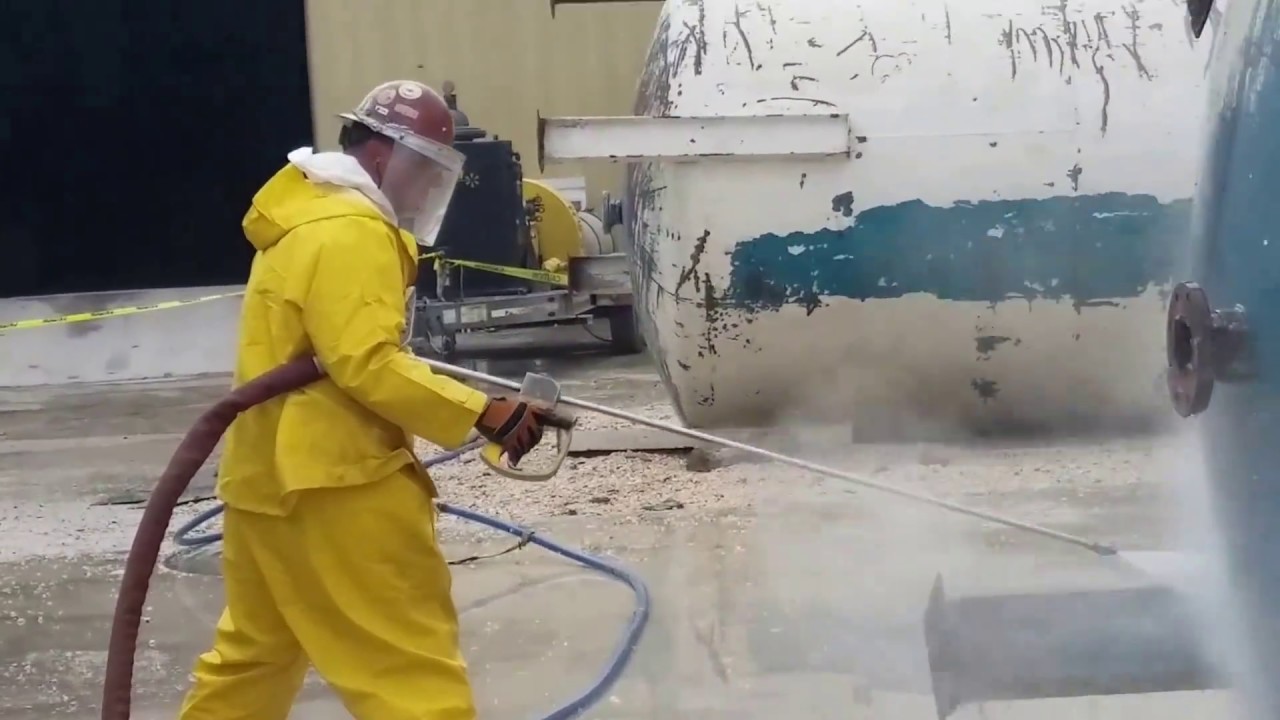 Hydro blast - YouTube