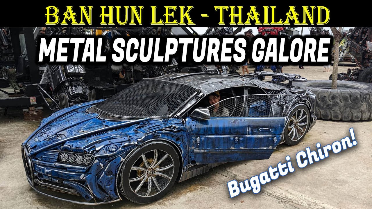 Ban Hun Lek Thailand - Metal Sculptures Galore! - YouTube