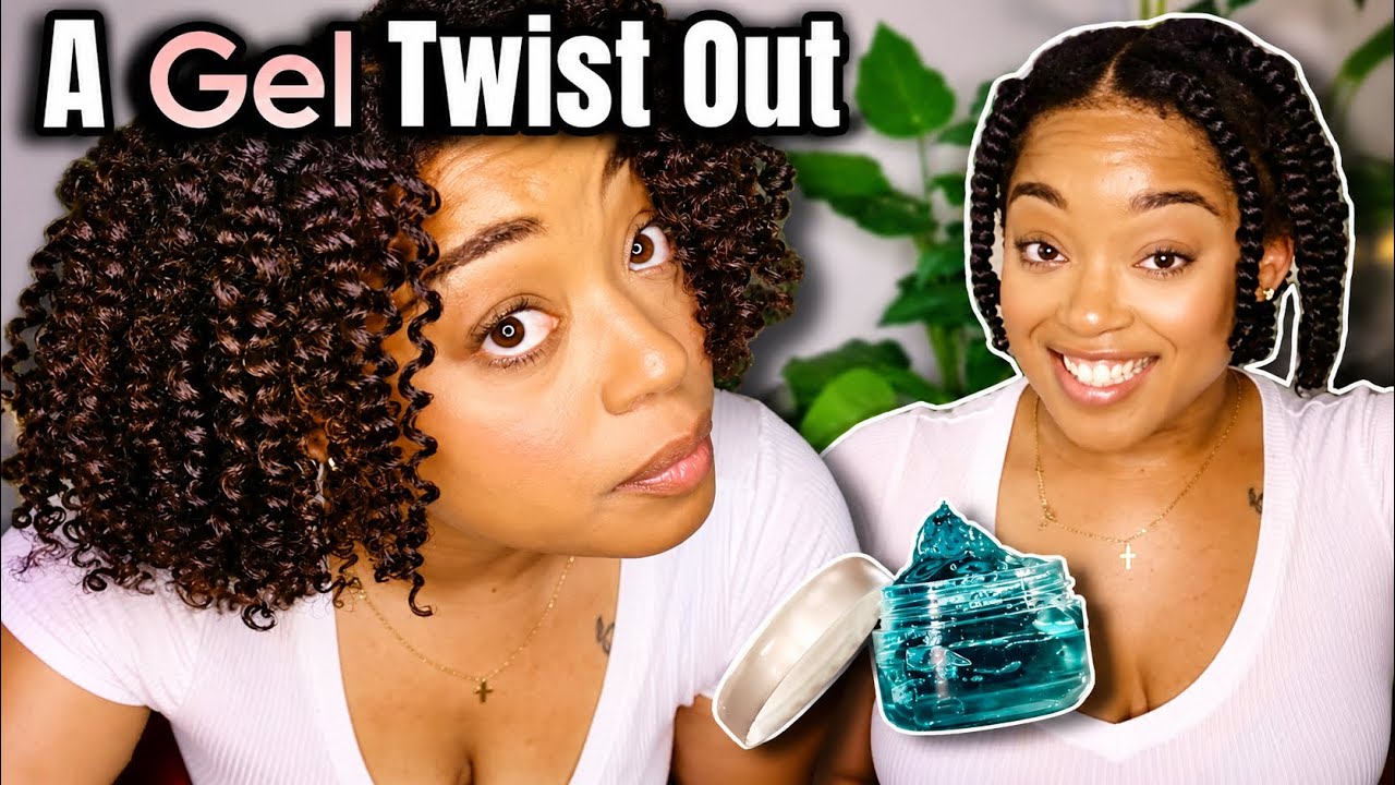 A Twist Out Using Gel on Natural Hair #naturalhair #type4hair # ...