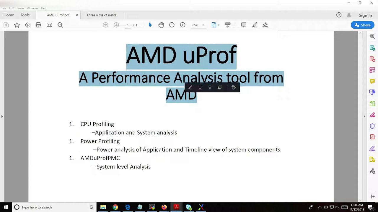 AMD uProf Linux installation - YouTube