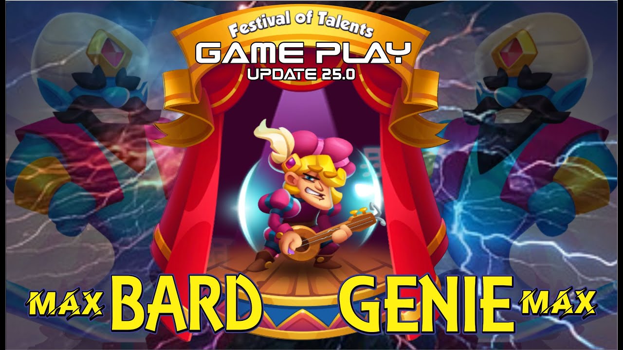 Crazy DAMAGE MAX BARD VS MAX GENIE II ++Billion Update25.0 II Rush Royale GAME PLAY - YouTube