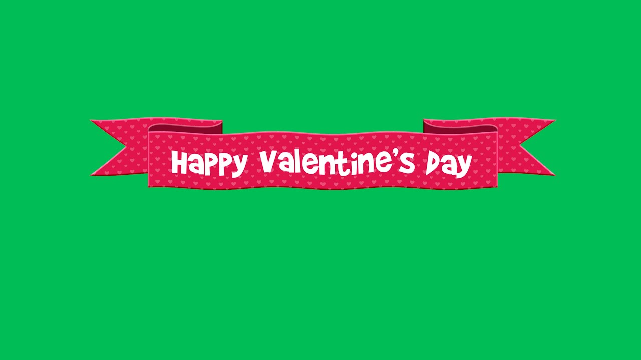 Valentine's Day Green Screen Animation! - YouTube