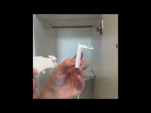 Easy installation of 4our Kiddies Child Safety Magnetic Cabinet Locks