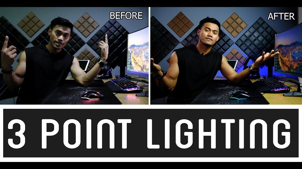 การจัดแสงง่ายๆด้วย 3 POINT LIGHTING - YouTube