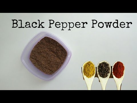 Homemade Black Pepper Powder Recipe