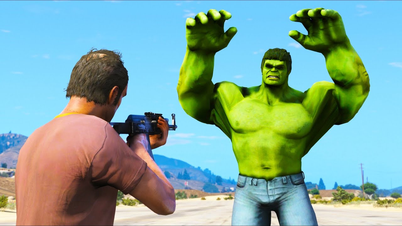 WHAT HAPPENS IF YOU ROB THE INCREDIBLE HULK?! (GTA 5 Mods Gameplay ...