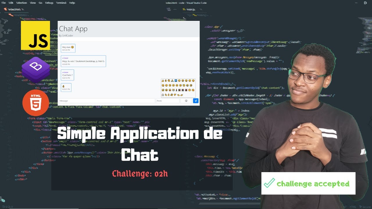 JavaScript - Simple Application de Chat (en 2h) - YouTube