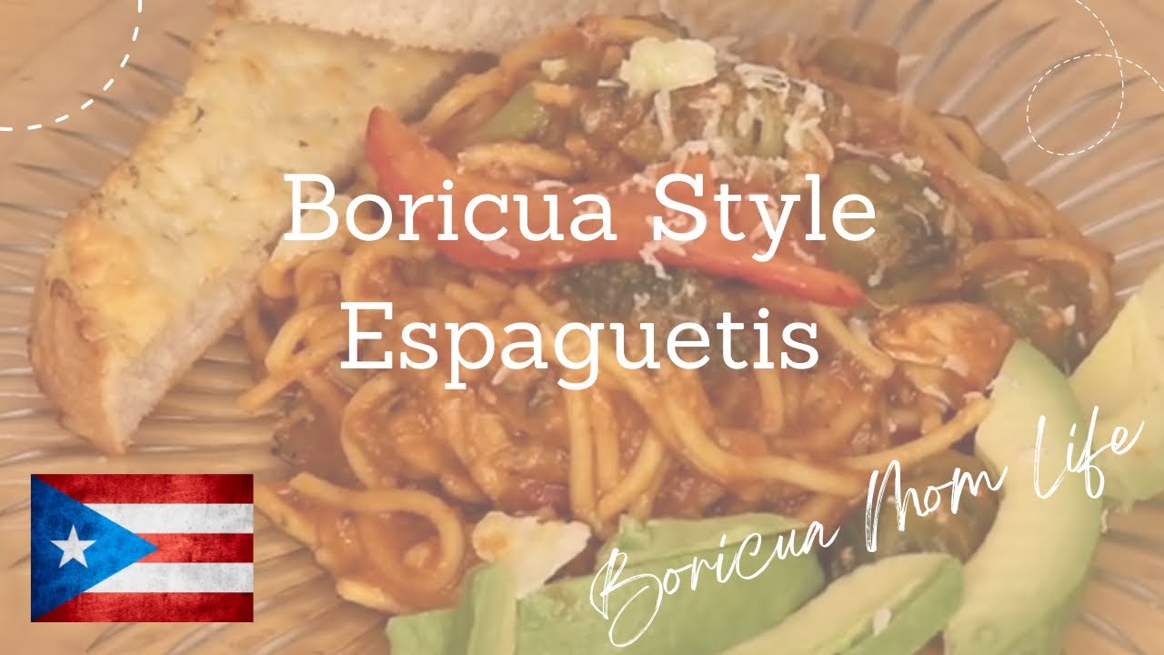 Boricua Style Espaguetis con Pollo | Puerto Rican Spaghetti And Bonetes ...