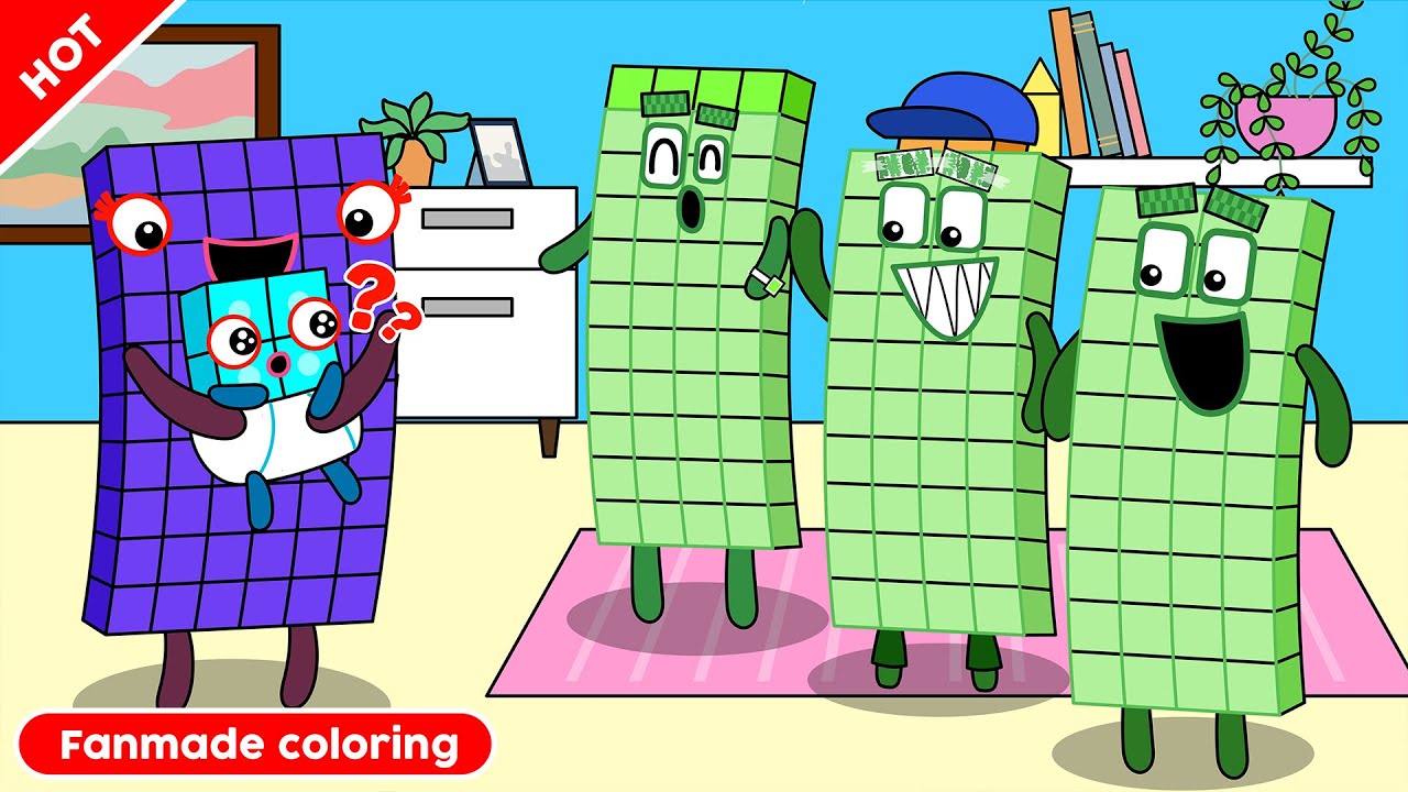 Who is NB6 Baby's Daddy? Numberblocks Fanmade Coloring Story - YouTube