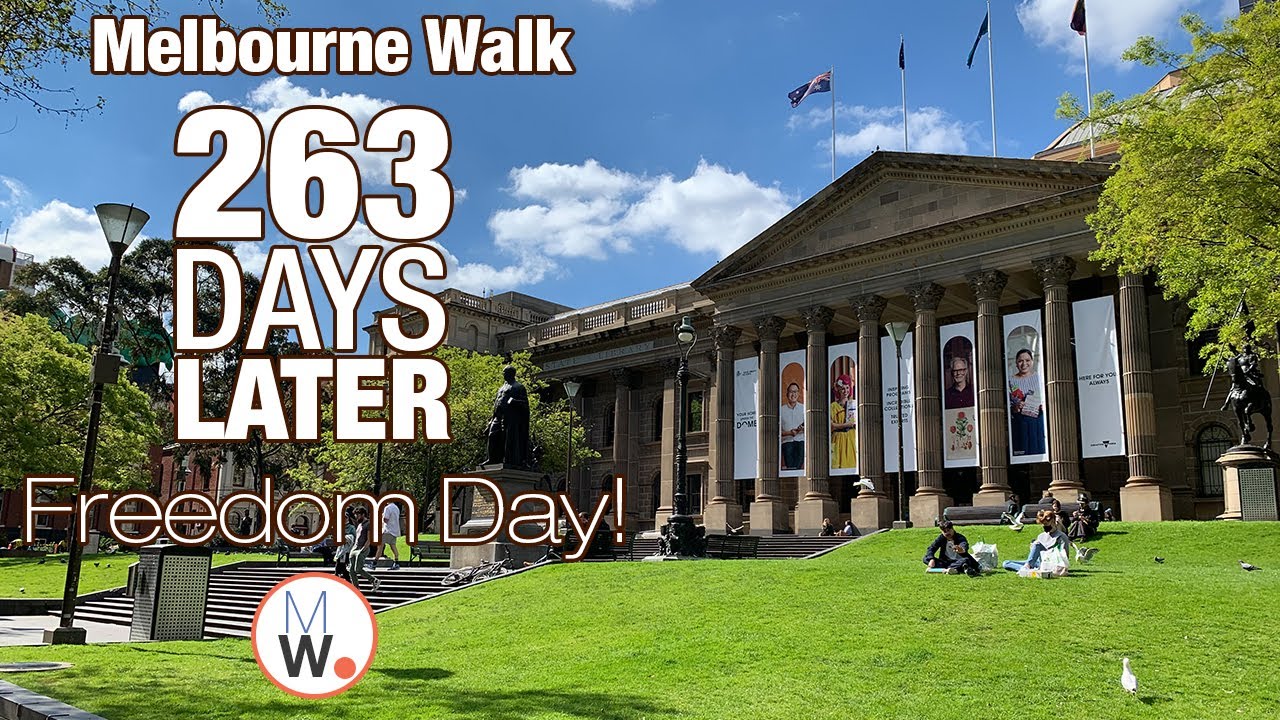 Melbourne: First Day Out of Lockdown Walk🚶‍♀️🎊【4k】 - YouTube