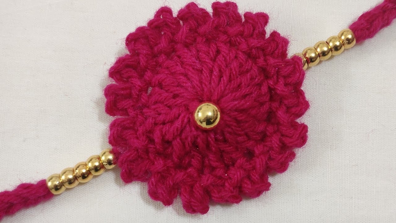 How to make Woolen Rakhi At Home || DIY Easy Rakhi Idea || Crochet ...