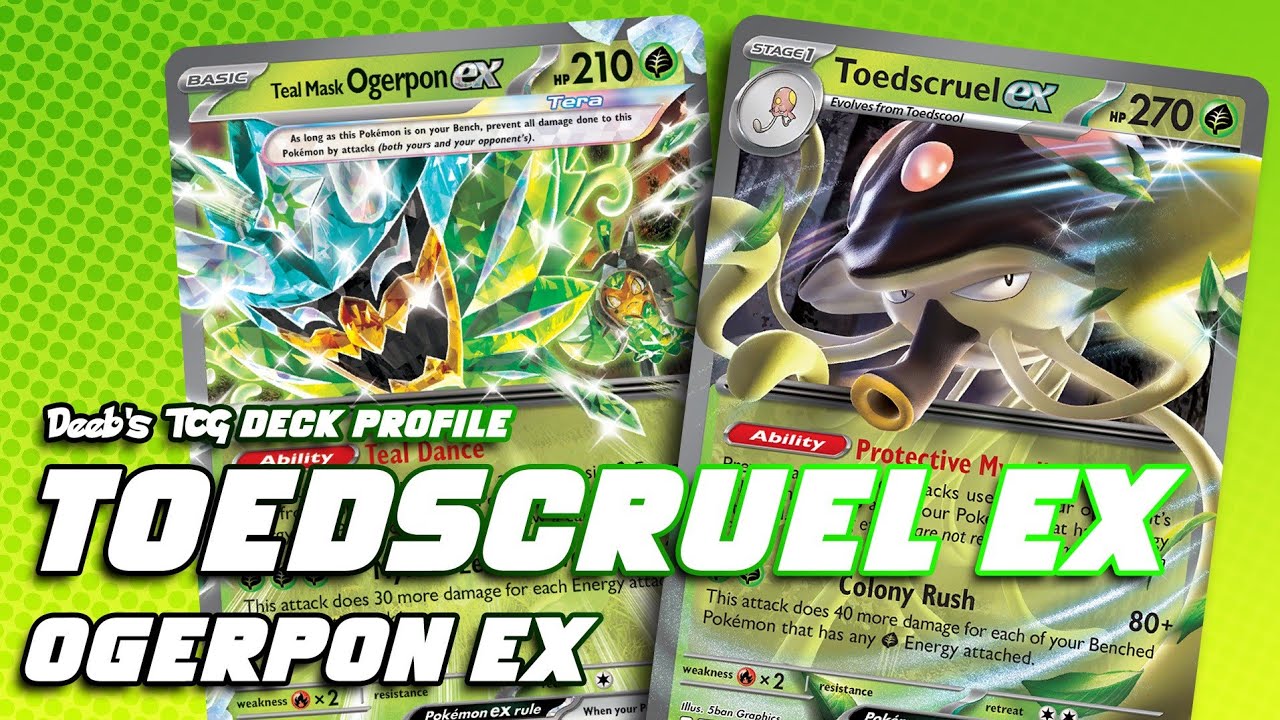 Toescruel ex/Ogerpon ex - PTCGL Deck Profile! - YouTube