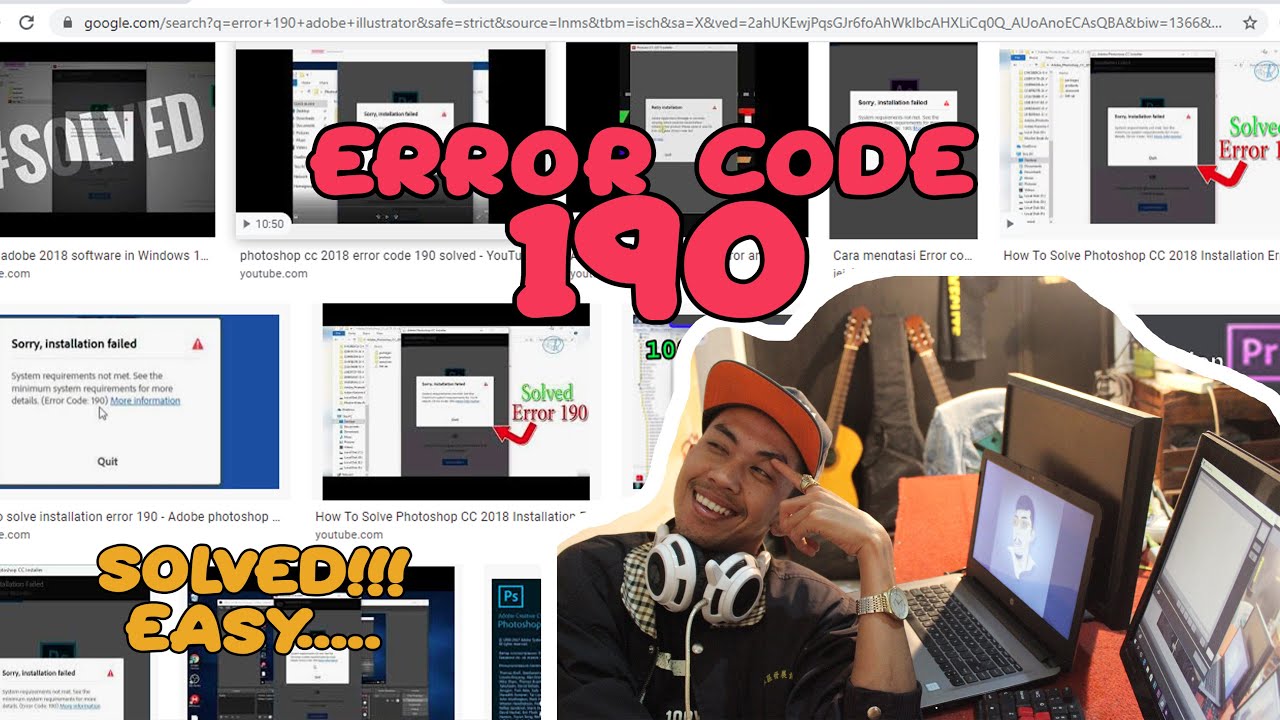 Mengatasi Error CODE 190 Adobe Illustrator Windows 10 YouTube
