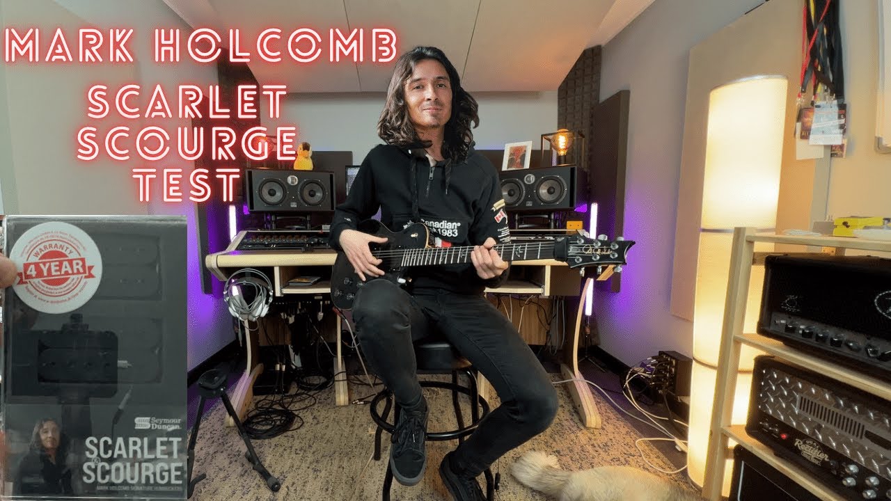 Mark Holcomb pickup set Scarlet Scourge by Seymour Duncan TEST - YouTube