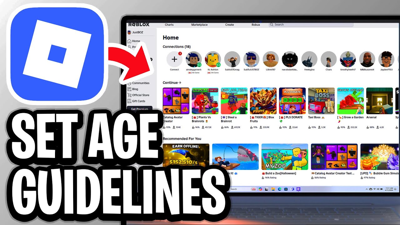 How To Set Age Guidelines On Your Roblox Game - Maturity Rating Label ...