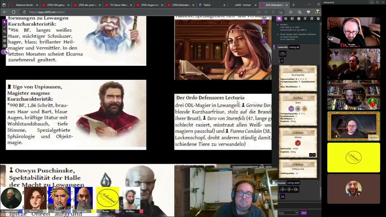 2c) Pen and Paper mit der DSA Crew. Das Kellerabendteuer geht weiter ...