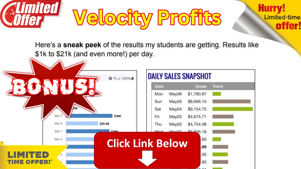 Velocity Profits by Chris Reader Case Study Make 15K Per Day Review ...