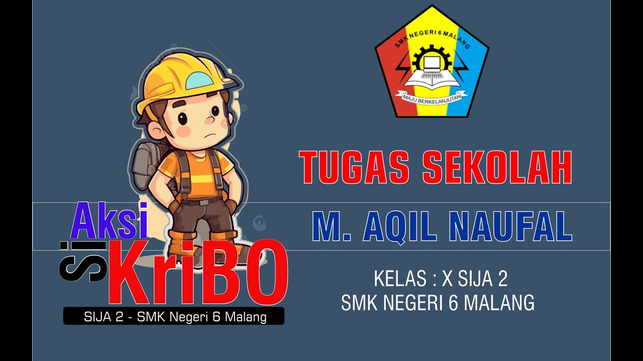 TUGAS AQIL SI KRIBO - YouTube