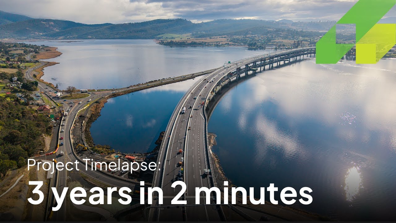 New Bridgewater Bridge project timelapse: 3 years in 2 minutes. - YouTube