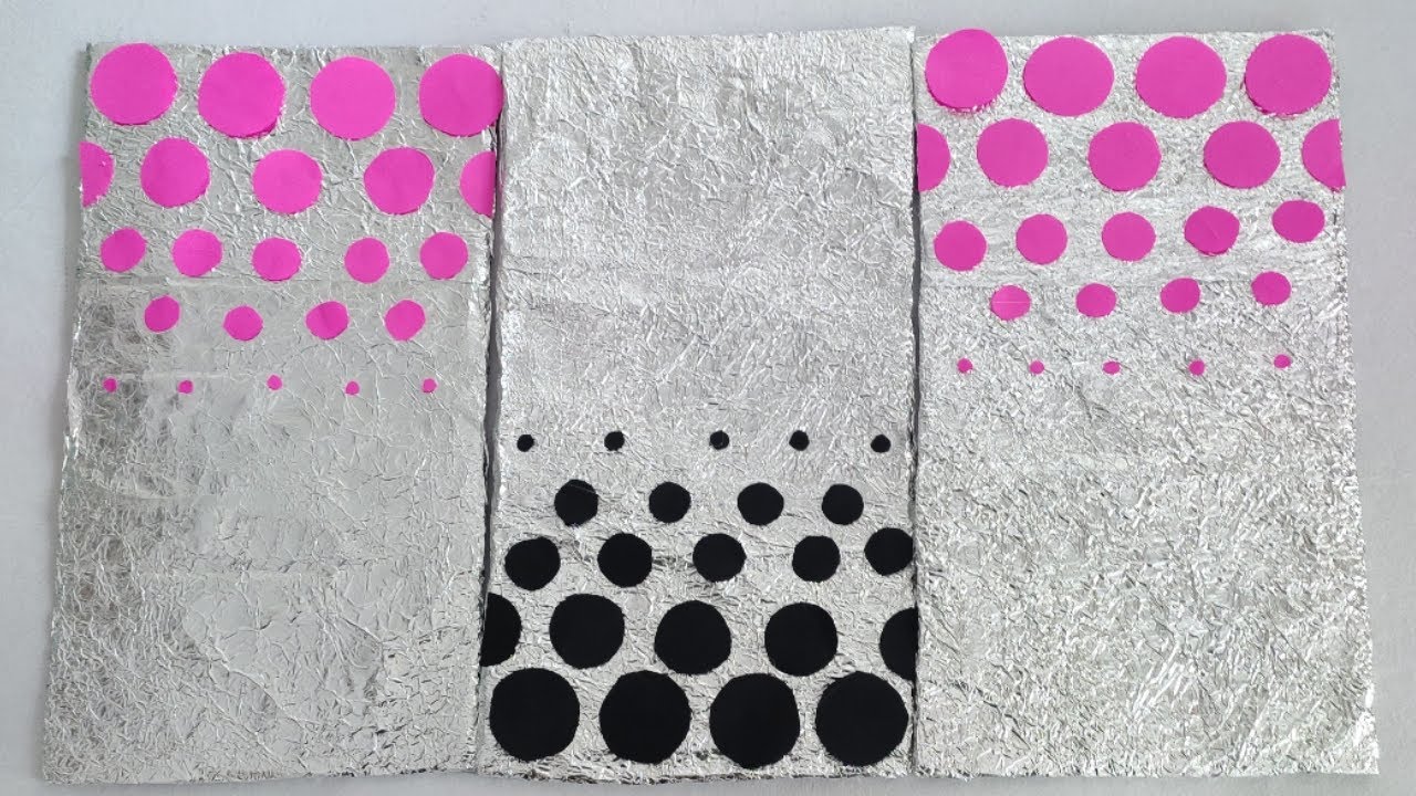 Aluminium foil paper craft/ wall hanging decor/ DIY craft. - YouTube