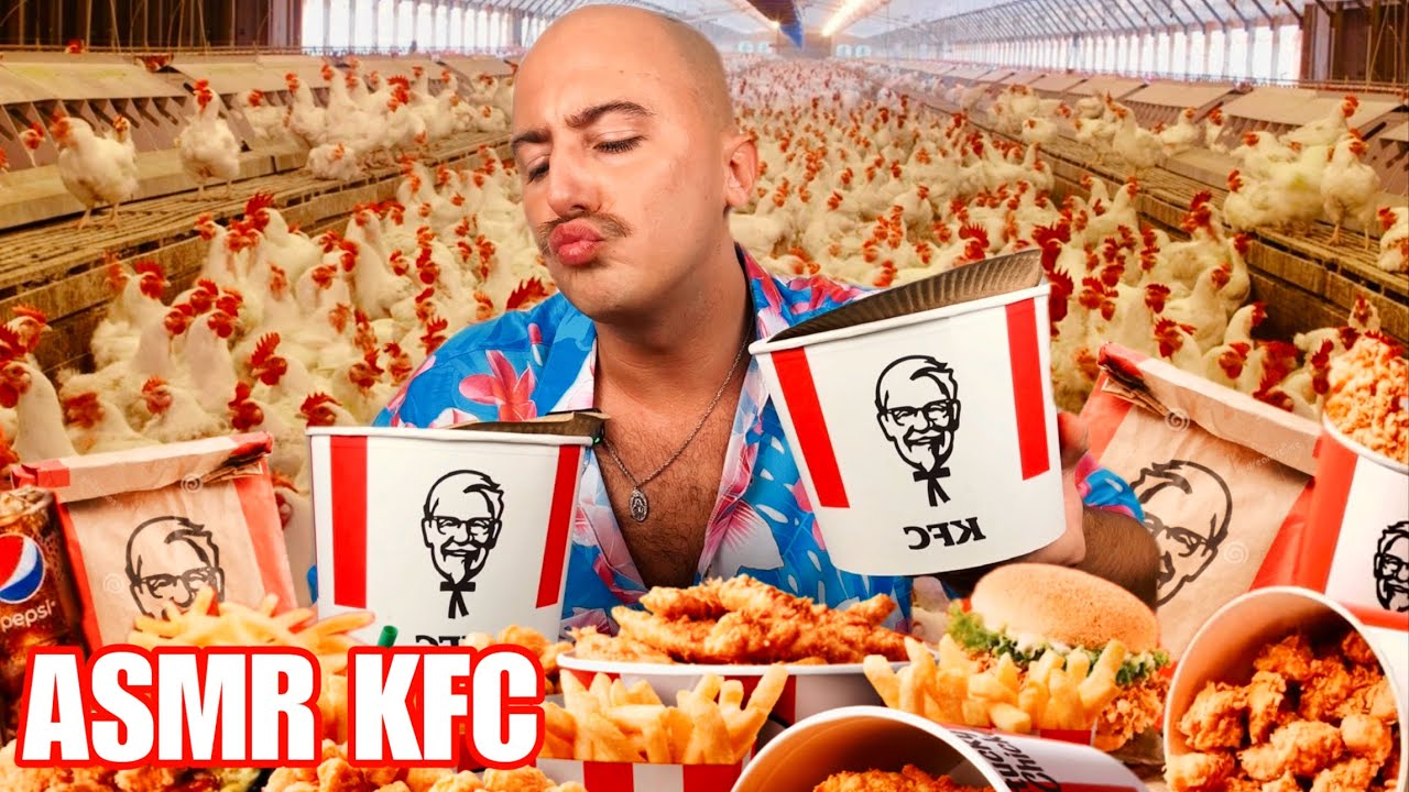 Jem KFC w Kurniku z Kurami Wokół Mnie (ASMR) #mukbank #wtorkowykubelek ...