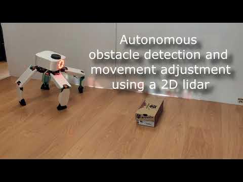 LiDAR-Enhanced Quadruped Robot: Obstacle Detection and Navigation - YouTube