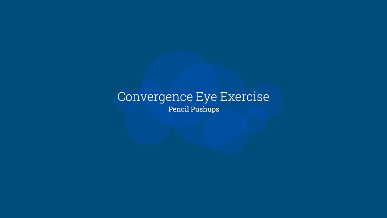Convergence Eye Exercise - YouTube