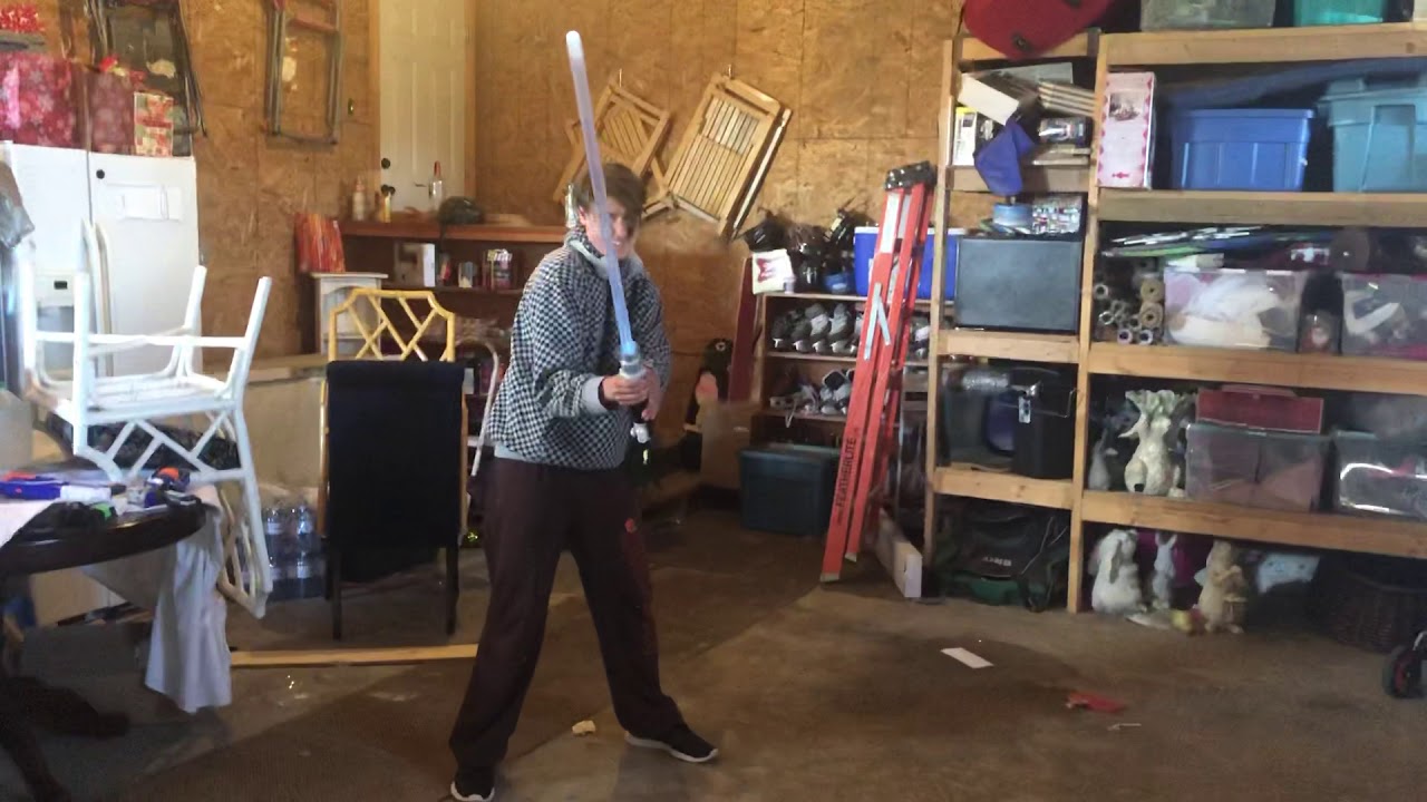 Lightsaber reflect blaster - YouTube