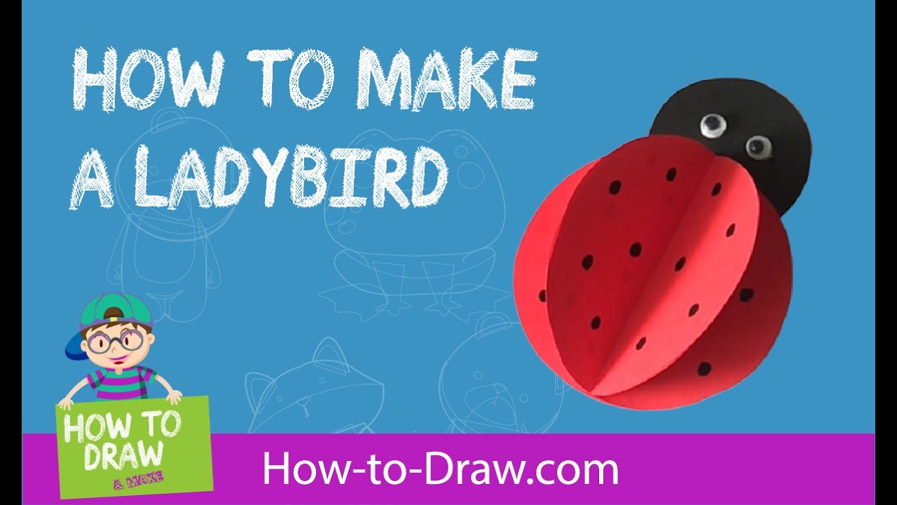 How to Make a Ladybird | Craft | DIY Craft | Art for Kids #origami # ...