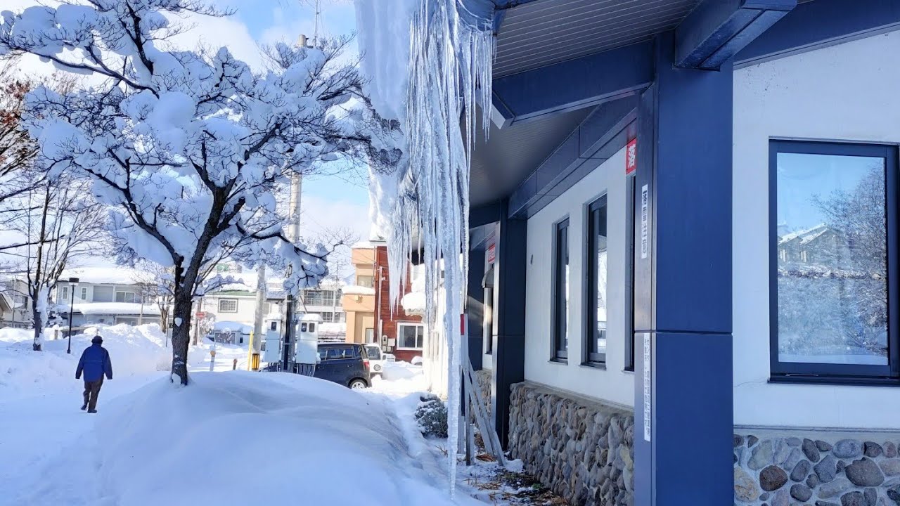 The icicles are amazing!!! - YouTube