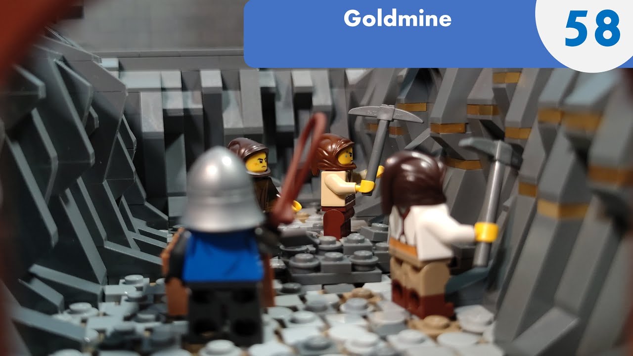 #58 Goldmine - BUILDING A CASTLE WITH LEGO AND OTHER BRICKS - YouTube