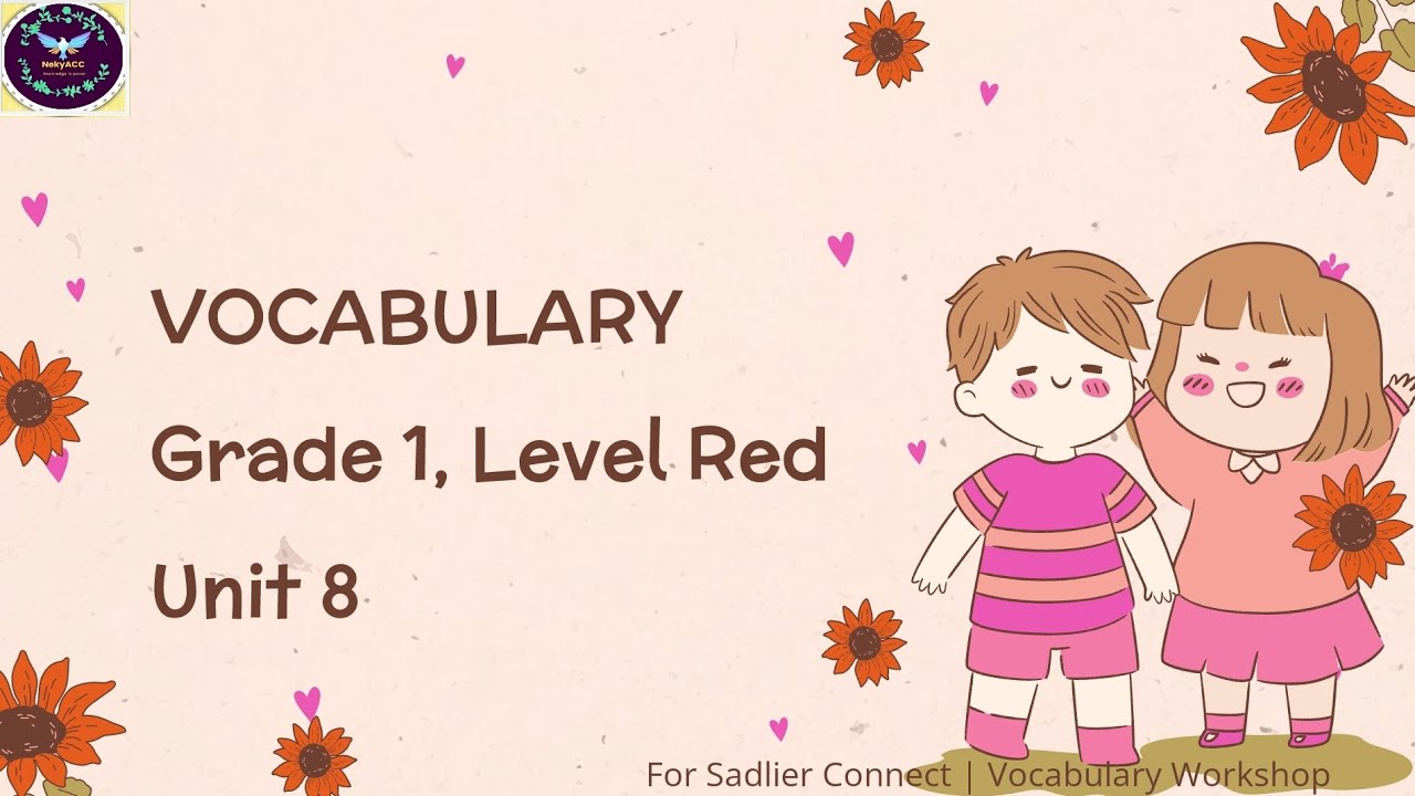 Grade 1 - Vocabulary, Unit 8 - YouTube
