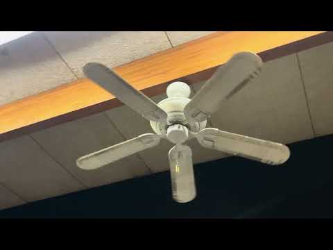 White Murray Feiss Ceiling Fan demonstration - YouTube