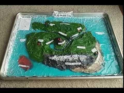 How to make an Island for school project - Easy - YouTube