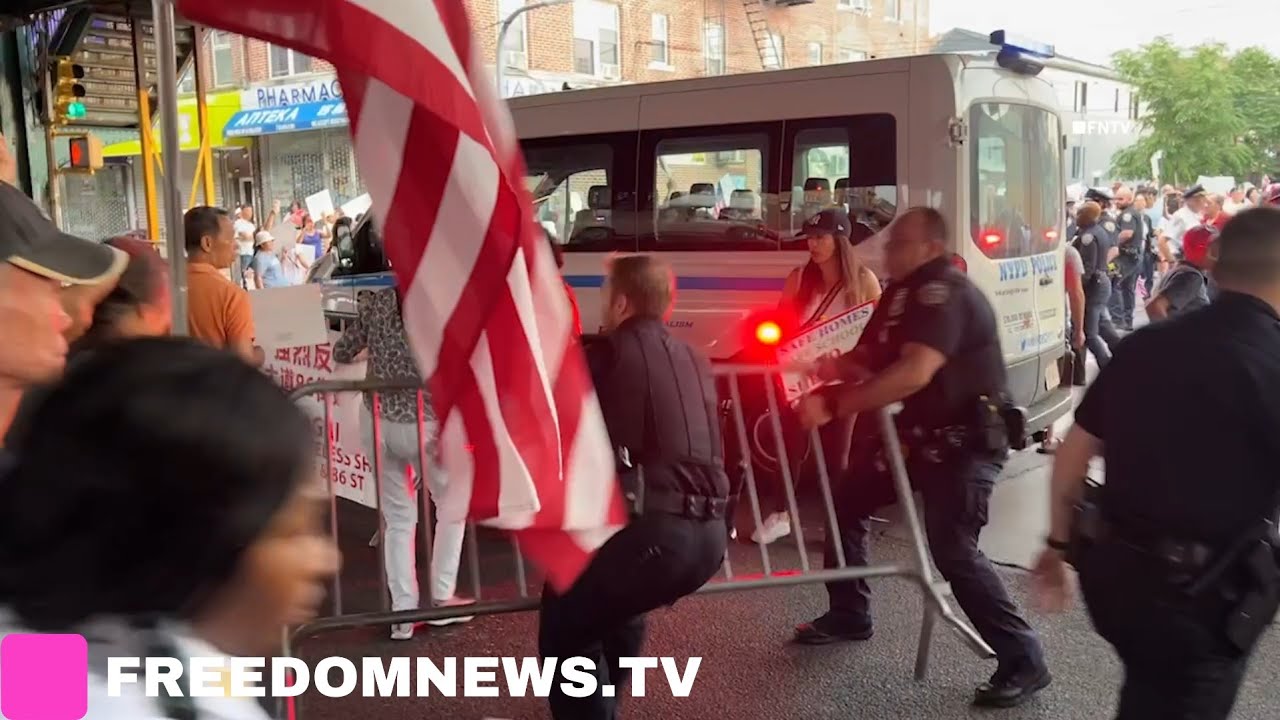 Arrests and Clashes at "No More Shelters!" Protest in Bensonhurst ...