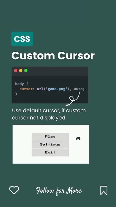 CSS custom cursor - YouTube
