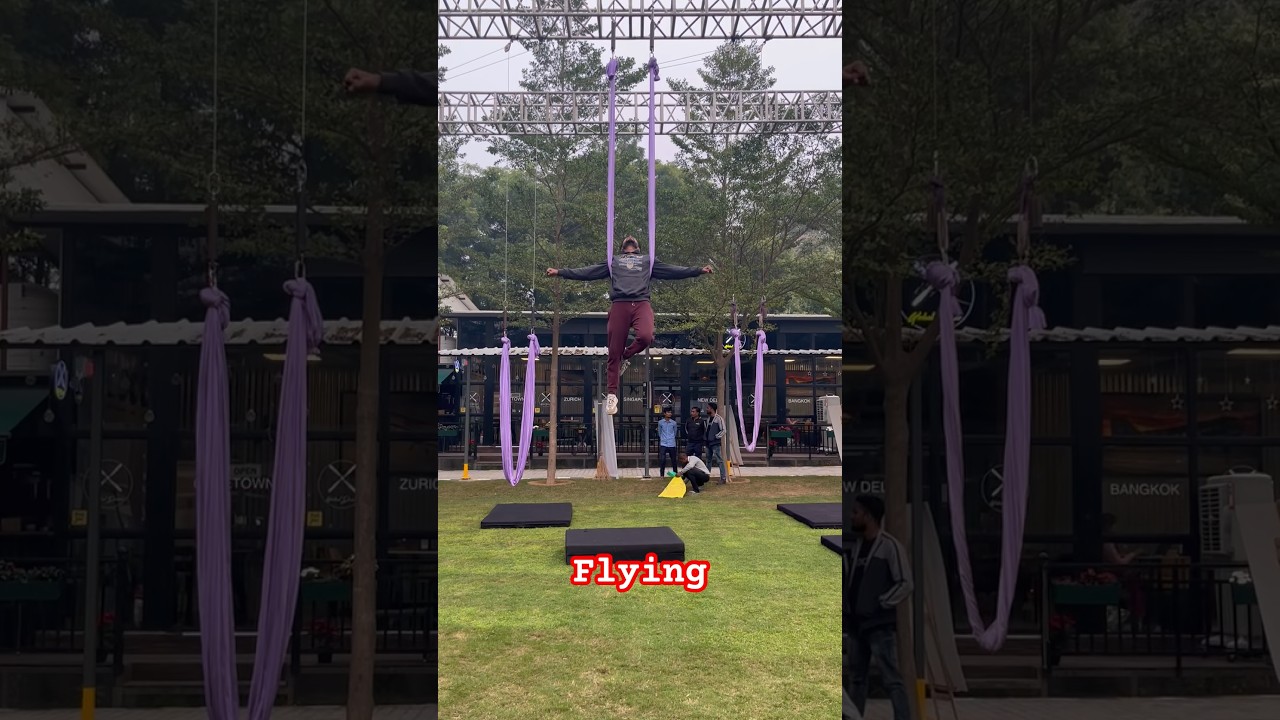 Aerial hammock flow | Aerial hammock new Tricks | Aerial Yoga for ...