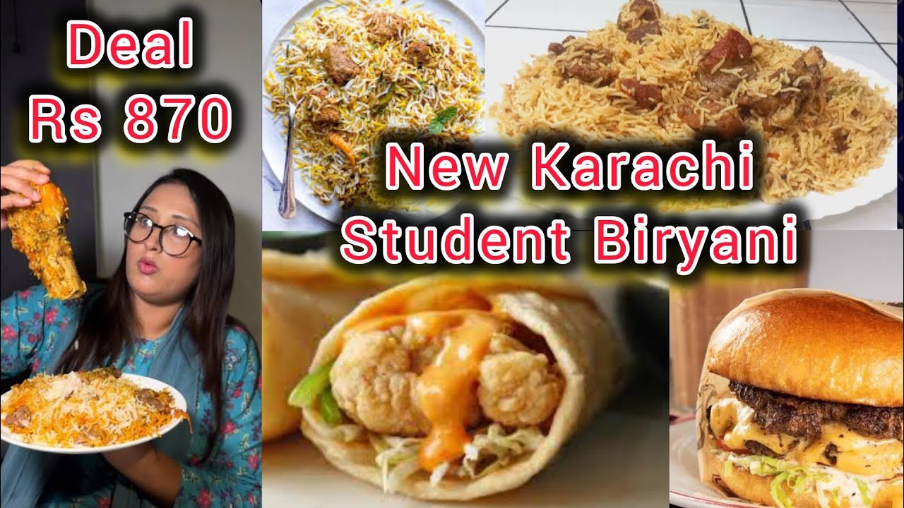 New Karachi Student Biryani | Deal in Rs 780 | 4 in 1 Deal 🤝💯 #biryani ...