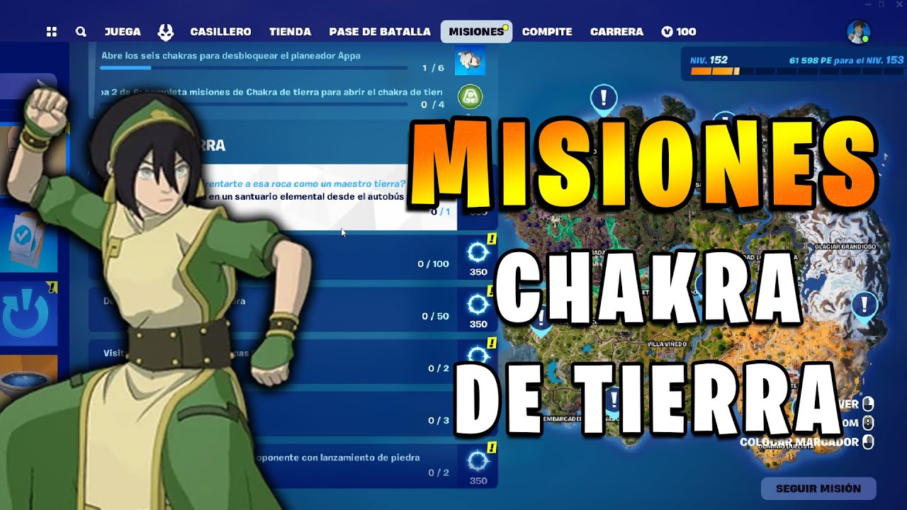 COMO COMPLETAR TODAS las MISIONES de *AVATAR CHAKRA DE TIERRA* en ...
