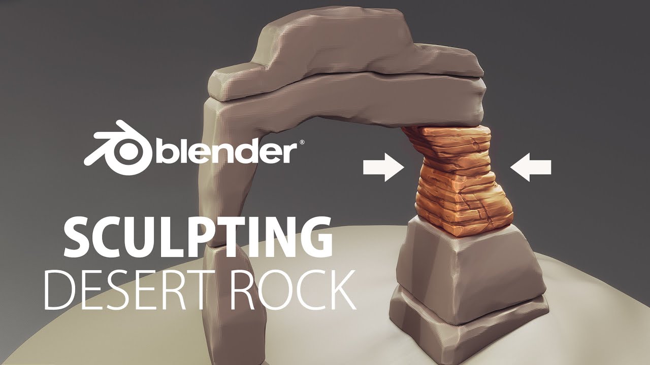 Quick Sculpting Workflow #1 - Stylised LAYERED Desert / Sandy ROCK in ...