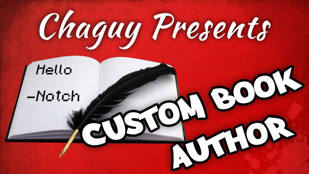Tutorial - Edit the author of a minecraft book (+ more!) - YouTube