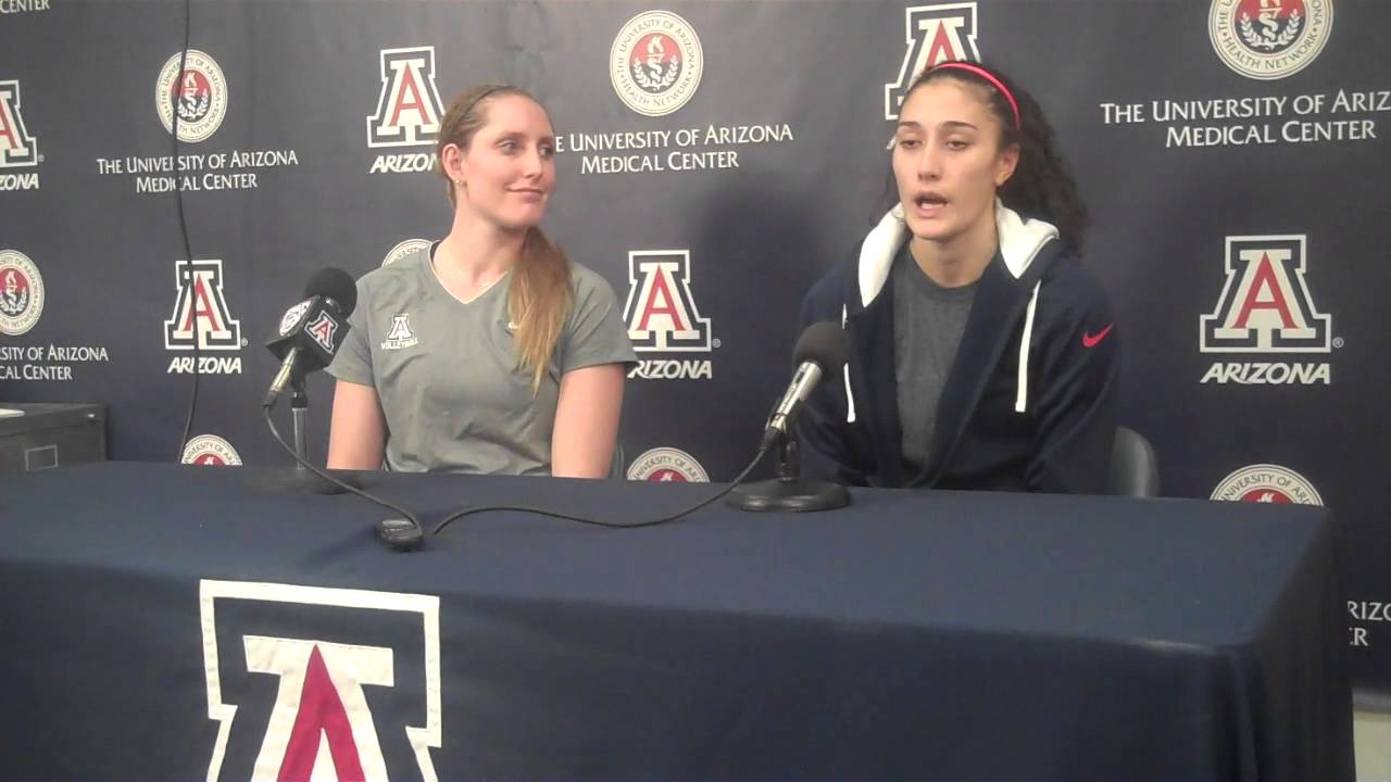 Arizona Vs. Washington Post-Game Madi Kingdon and Taylor Arizobal - YouTube