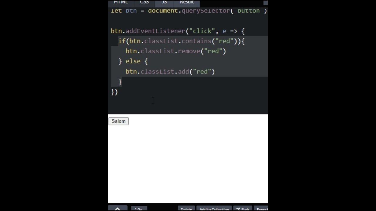 Js Classlist Toggle Youtube