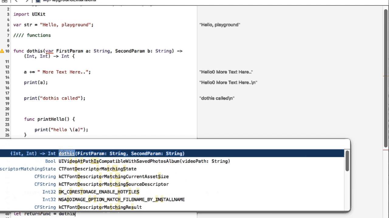Swift Functions Part 2 Advance Features Youtube