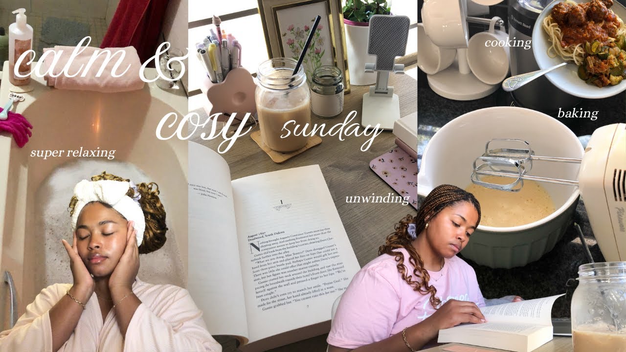 SPEND A CALM & COSY SUNDAY WITH ME | unwinding, cooking & baking ...