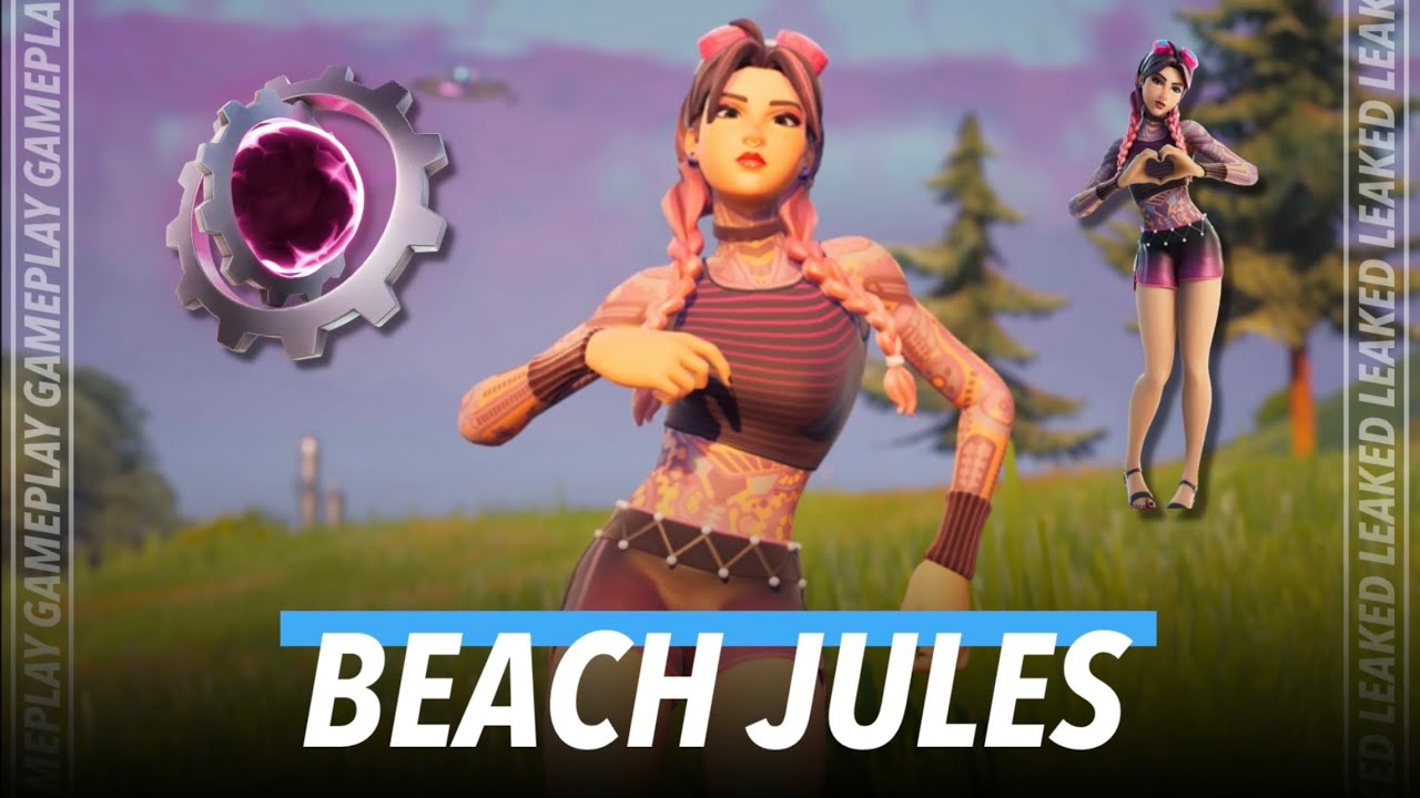 Leaked Beach Jules” Skin Gameplay Summer Jules Fortnite Battle Royale Youtube
