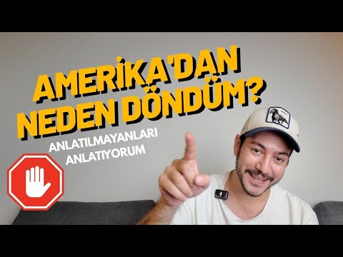 AMERİKA'DAN TÜRKİYE'YE TEMELLİ NEDEN DÖNDÜM?